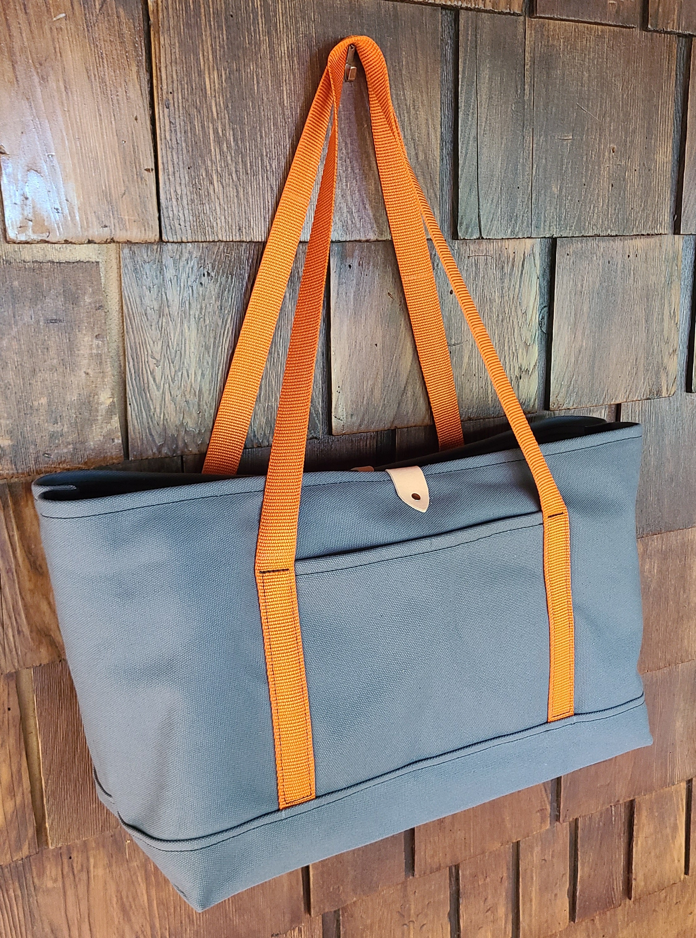 Sturdy Canvas Tote - Gray Canvas – The Beebe Company